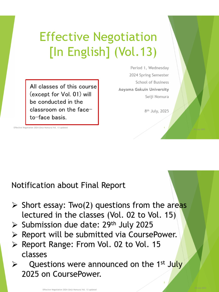 Effective Negotiations 2025 Spring Vol 13 Updated | PDF | Negotiation ...