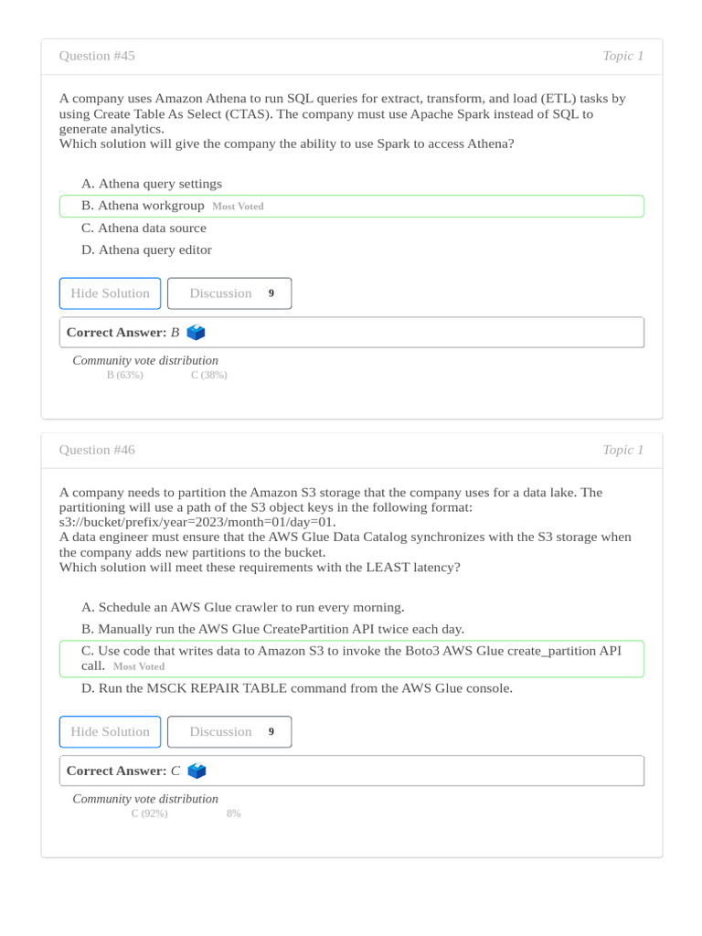 AWS Certified Data Engineer | PDF | Apache Spark | Computing