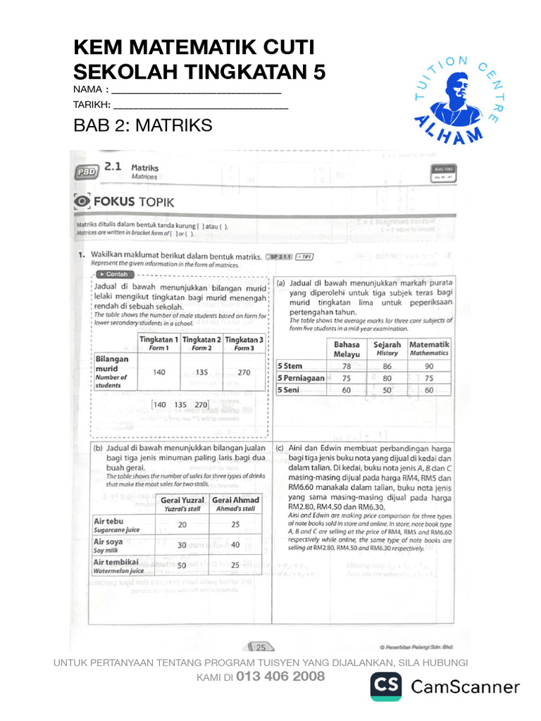 Form 5 Bab 2 | PDF