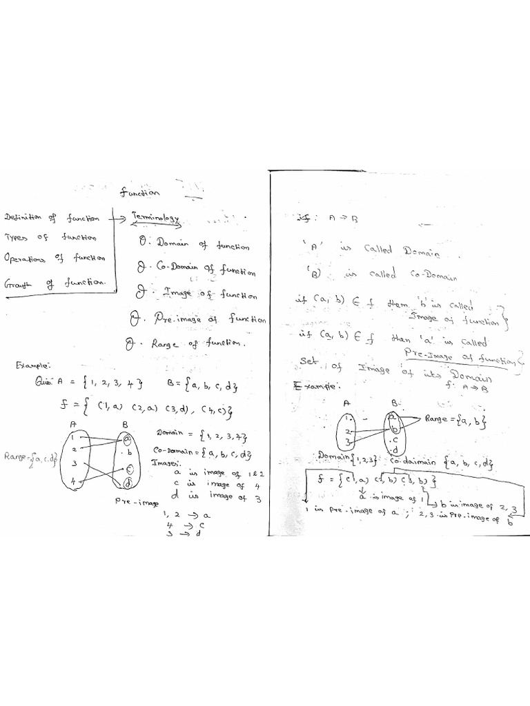 Function Notes | PDF