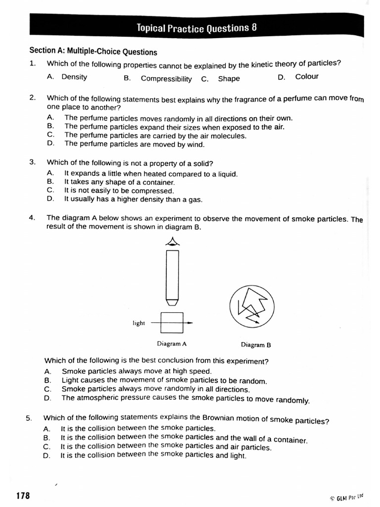 Review UNIT 8 - KINETIC PARTICLE MODEL OF MATTER | PDF
