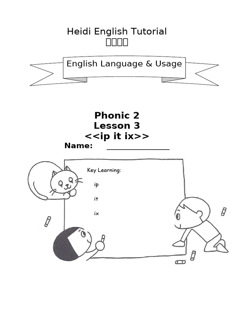 Phonic 2 CH.3 (Ip It Ix) Holly | PDF | Linguistics | Human Communication