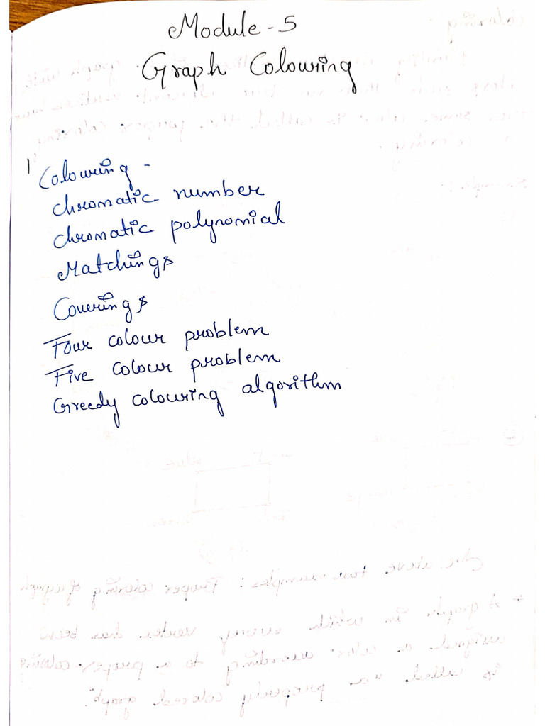 GT Module 5 (Upto Matchings) | PDF