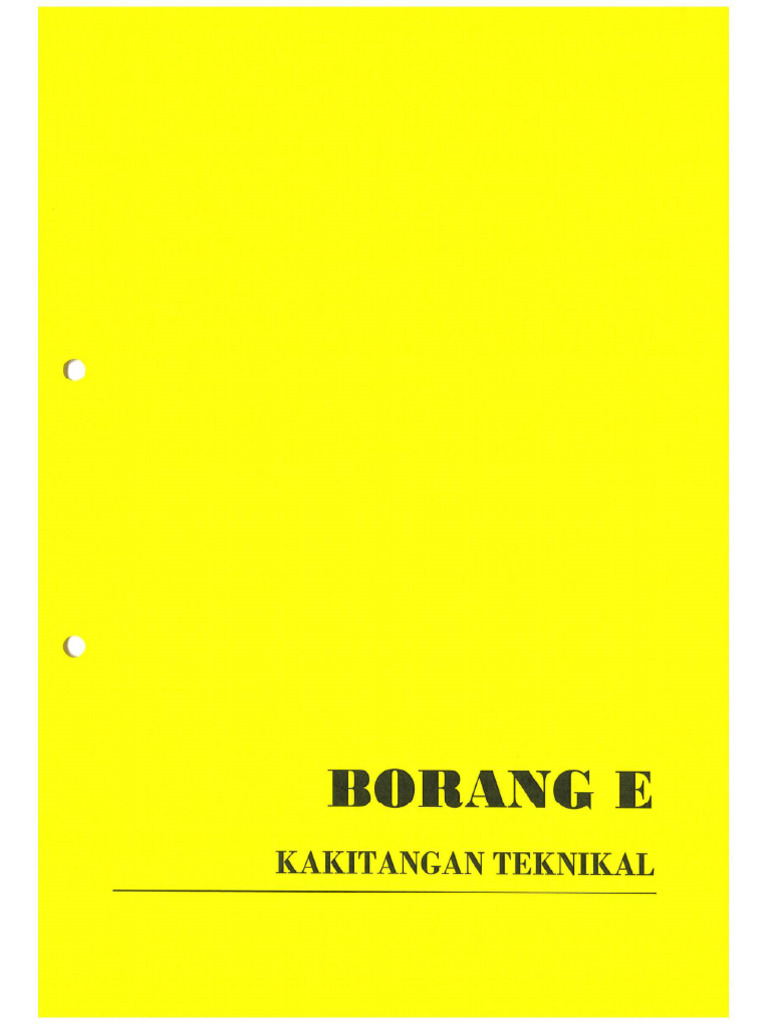 Borang e - Kakitangan Teknikal | PDF