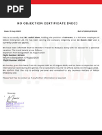 NOC Certificate Template for Employees | PDF