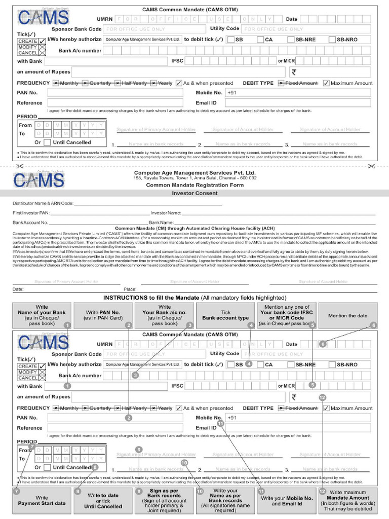 CAMS Common Mandate Form Pages To JPG 0001 | PDF