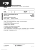 VCE Mathematical Methods Formula Sheet | PDF | Area | Mathematics