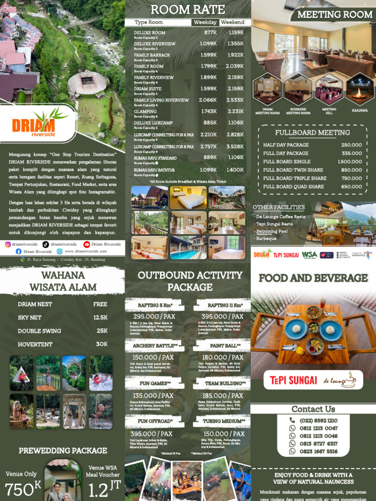 DRIAM RIVERSIDE: Destinasi Wisata Alam | PDF
