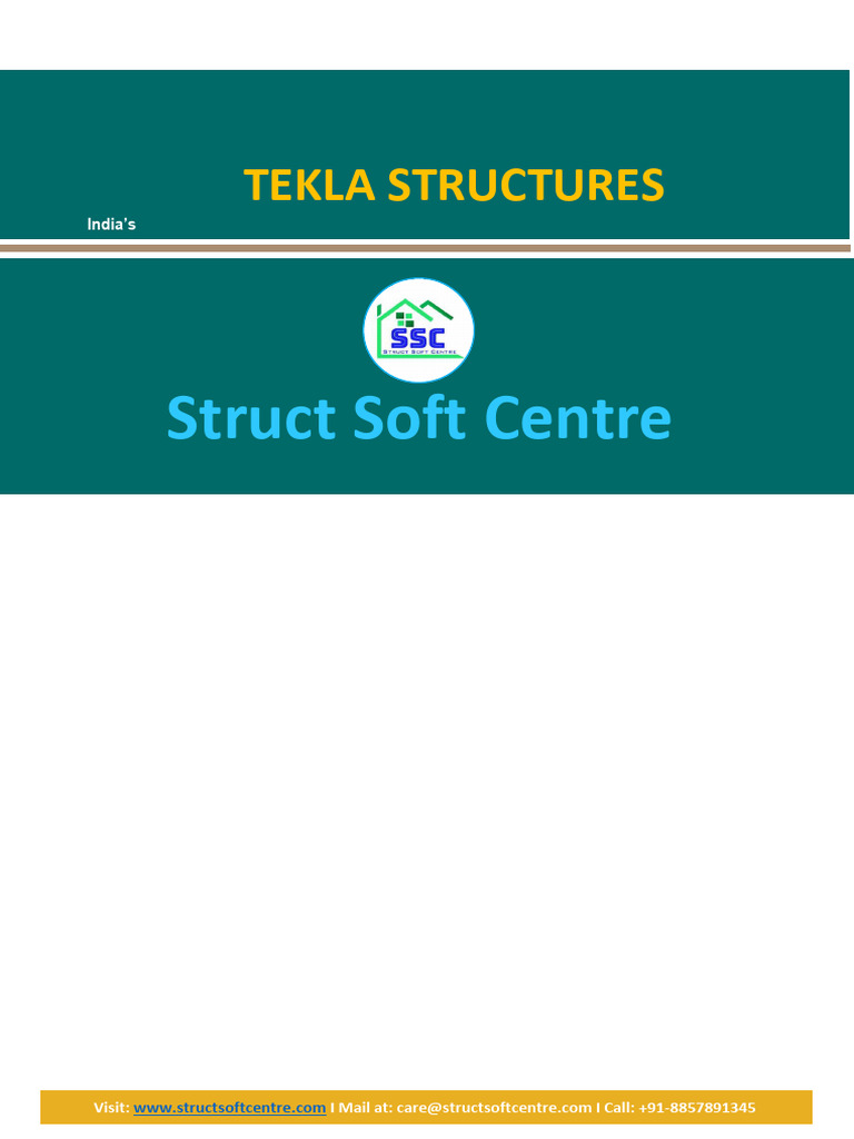 Course File Tekla Structure - Struct Soft Centre | PDF | Software ...