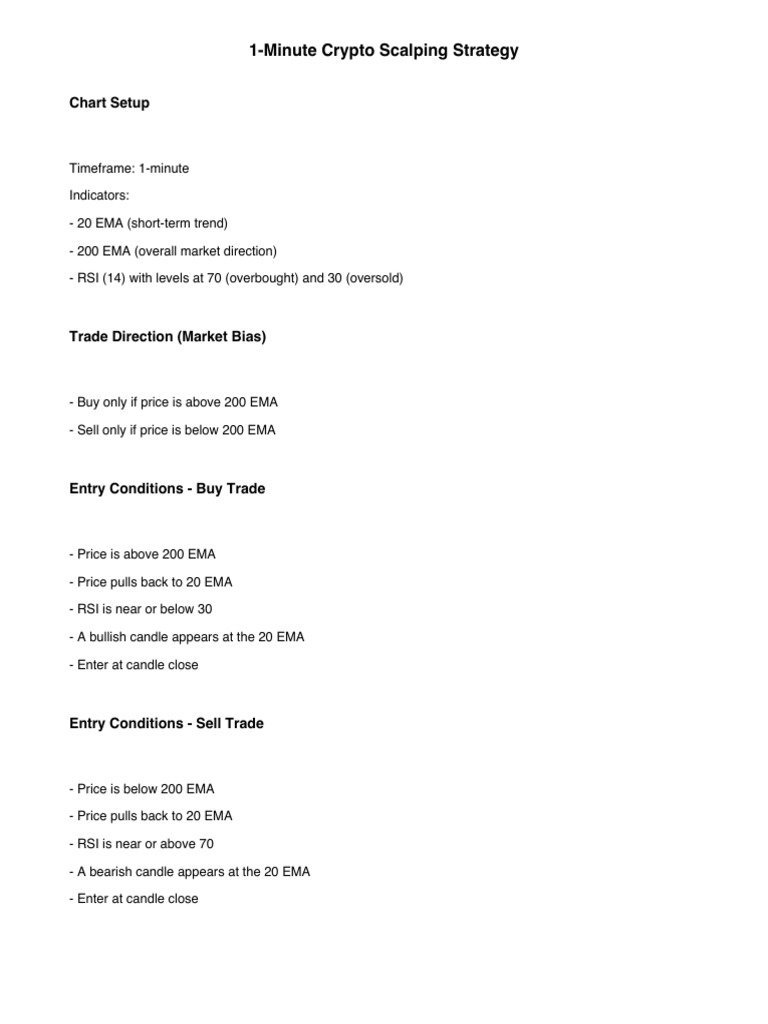 1-Minute Crypto Scalping Guide | PDF