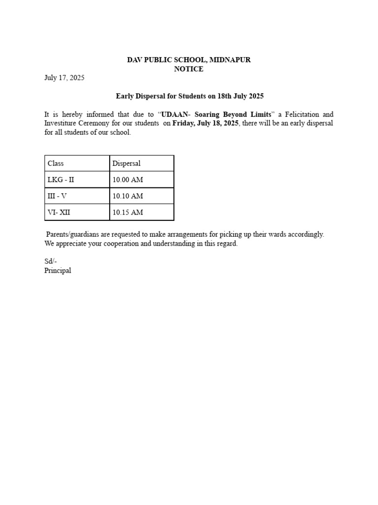 Early Dispersal | PDF