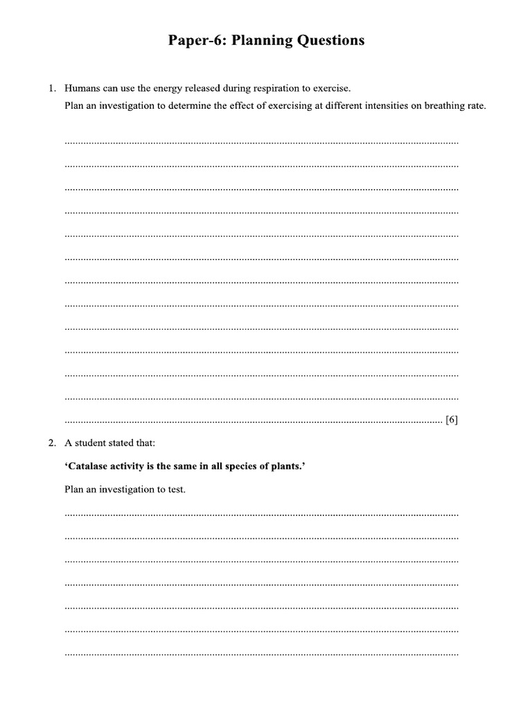 p6 Planning | PDF