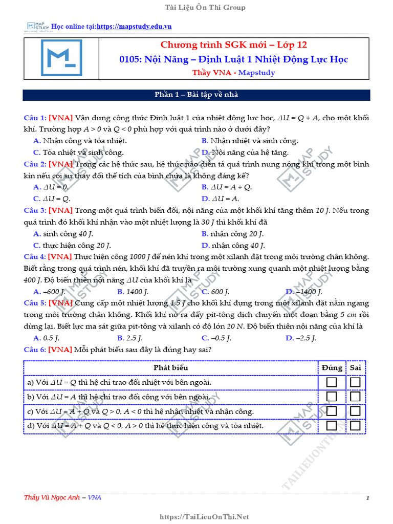 Tai Lieu - Bai Tap 0105 | PDF