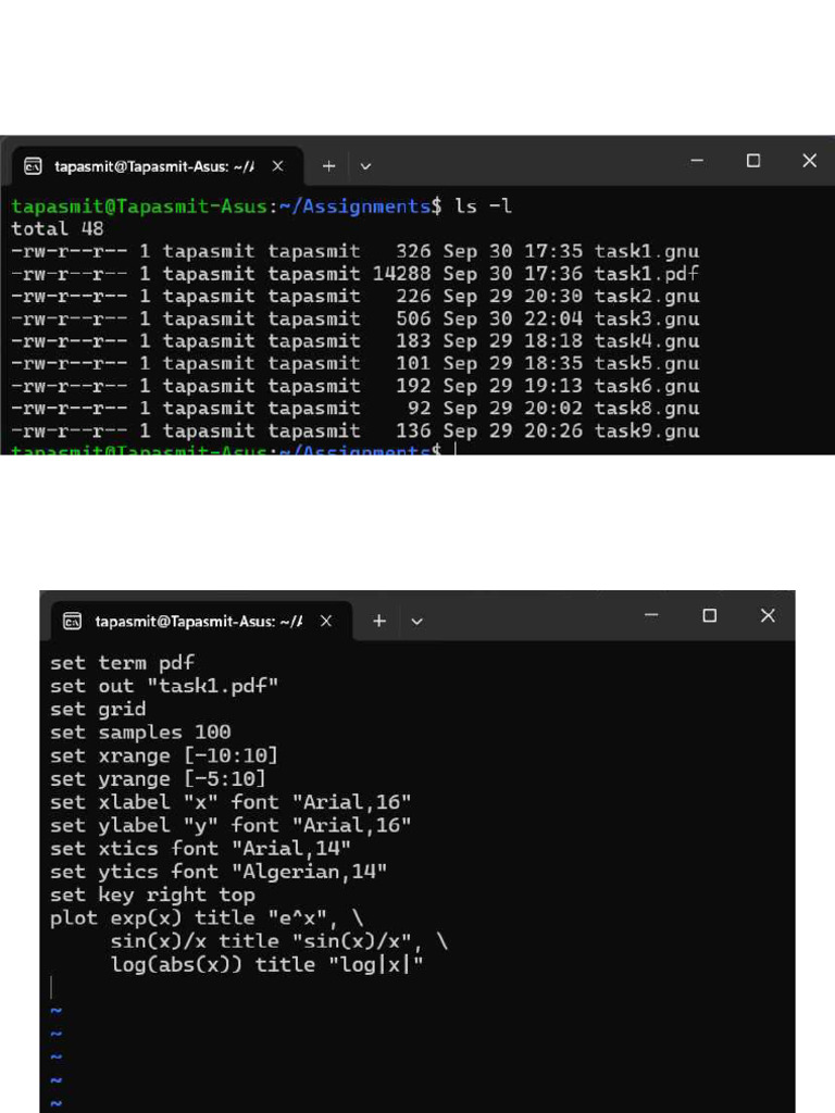 Gnuplot Practice | PDF