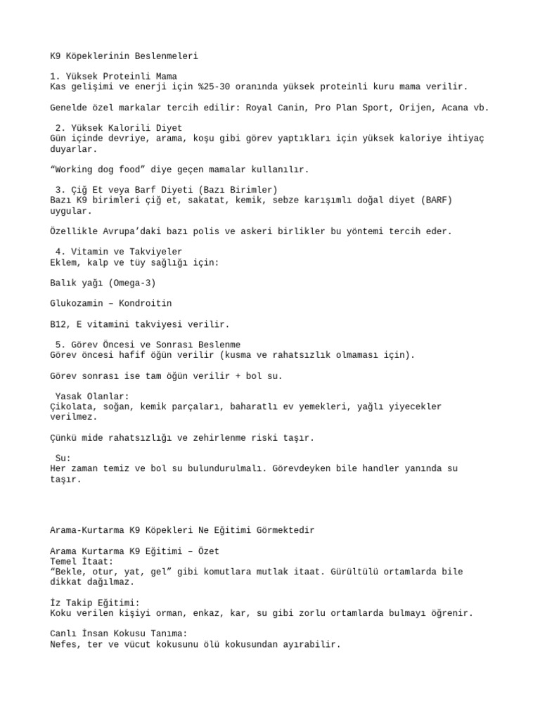 K9 Handbook | PDF