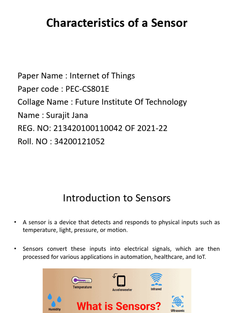 Surajit Jana | PDF | Sensor | Accuracy And Precision