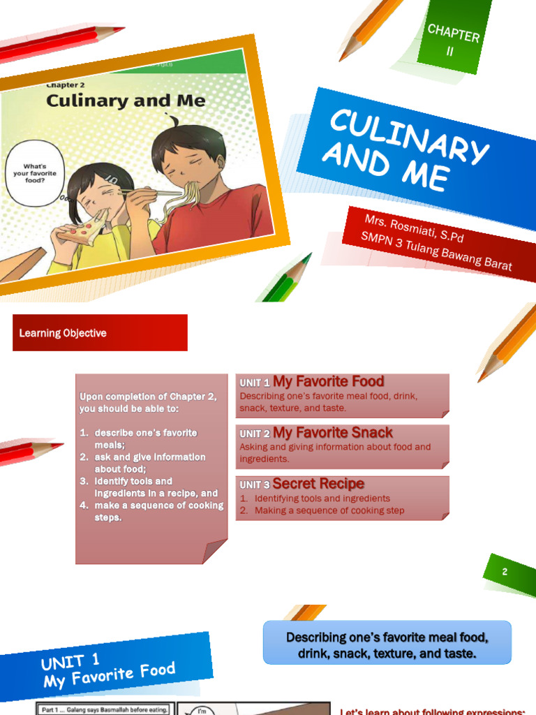 Modul Ajar Bahasa Inggris Kelas 7 Bab 2 Culinary and Me | PDF ...