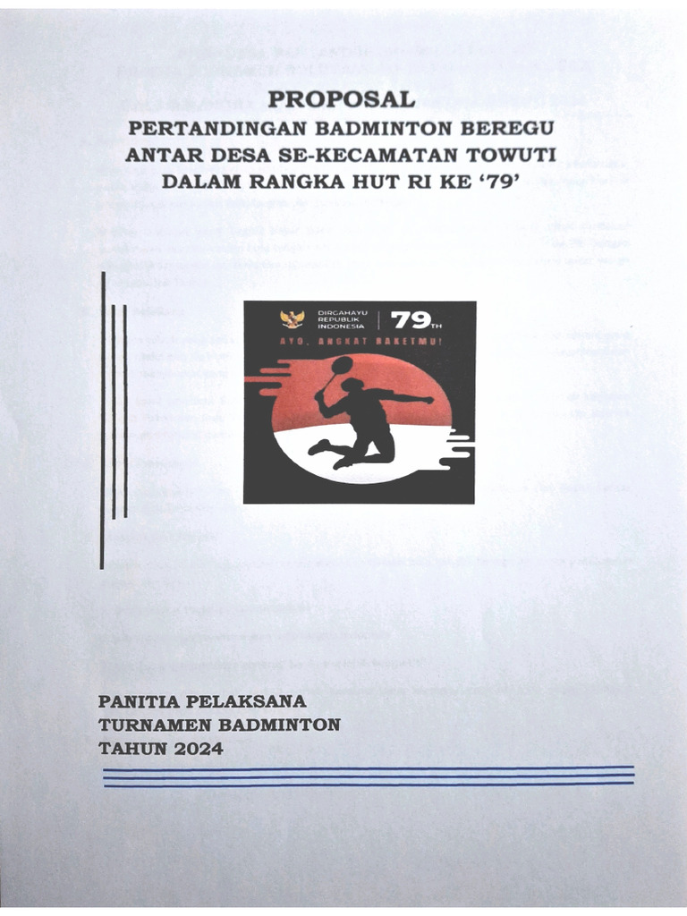 Proposal Badminton | PDF