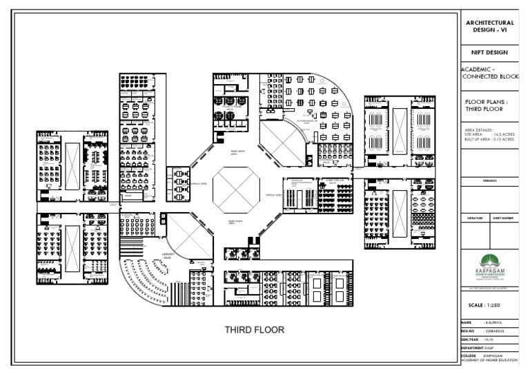 Third Floor Architectural Layout Plan | PDF | Textiles | Dyeing