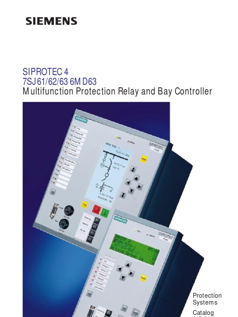 7SJ61 63 | PDF | Switch | Electrical Substation