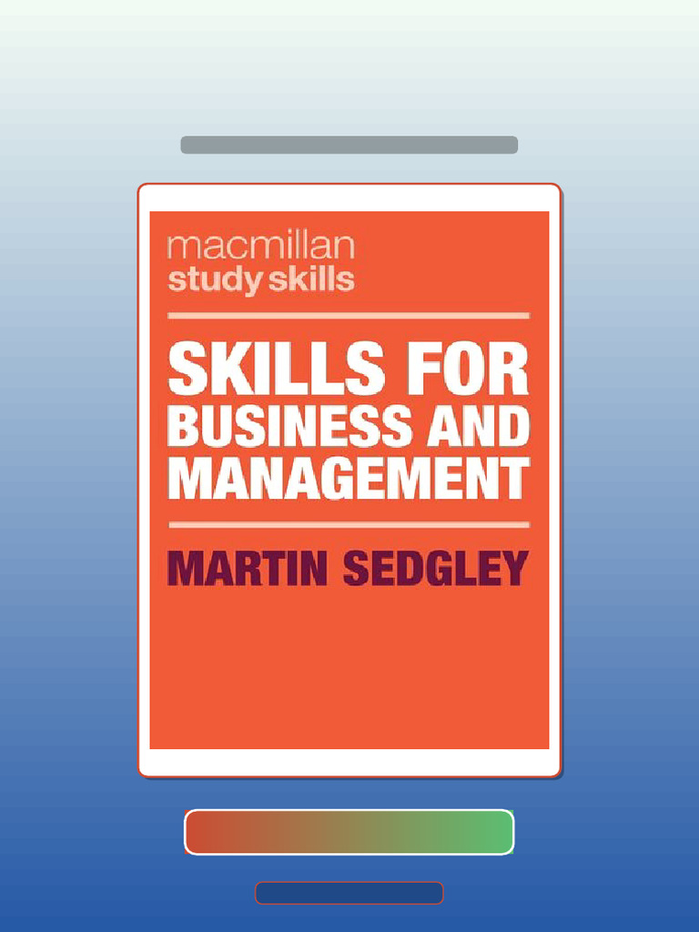 Skills For Business and Management Macmillan Study Skills 76 1st ...