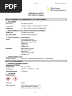 Safety Data Sheet: CIF Disinfectant Floor Cleaner | PDF | Occupational ...