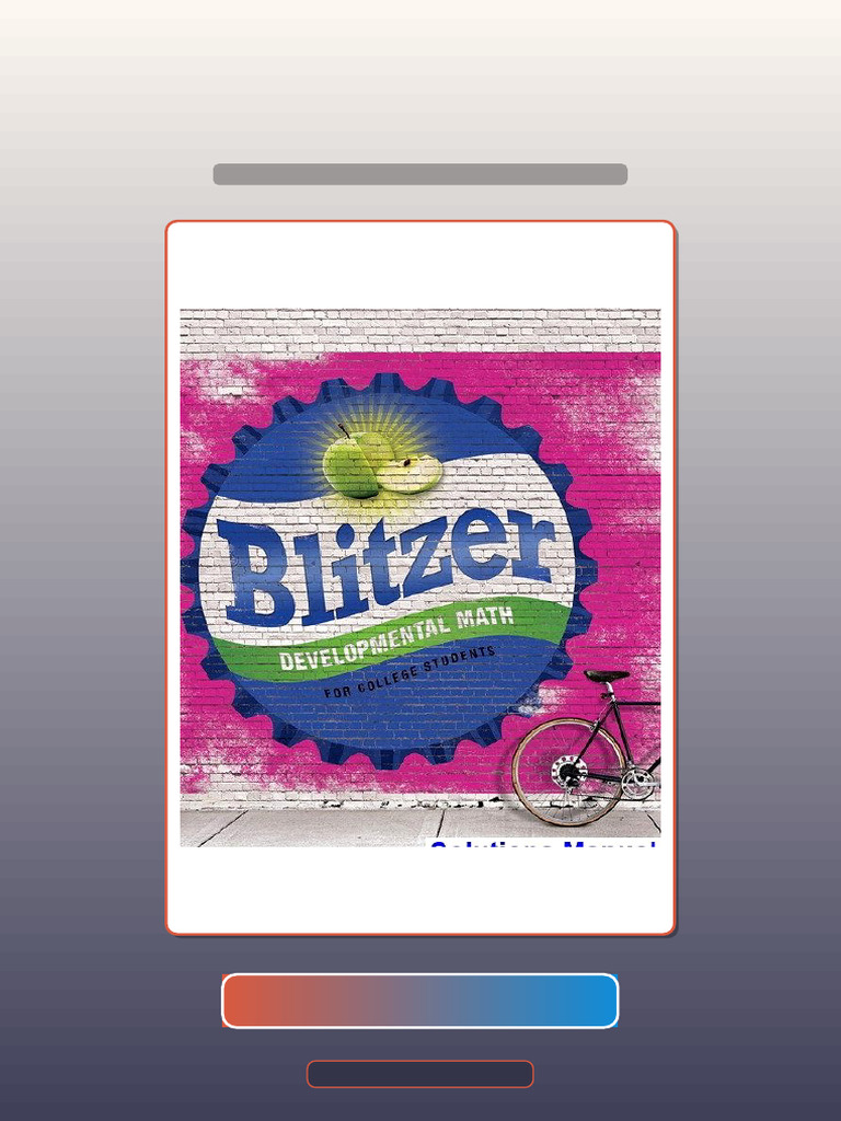 Developmental Mathematics 1st Edition Blitzer Instructor Test Bank ...