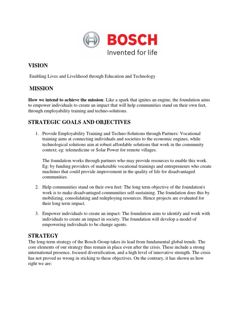 Bosch | PDF | Strategic Management | Innovation