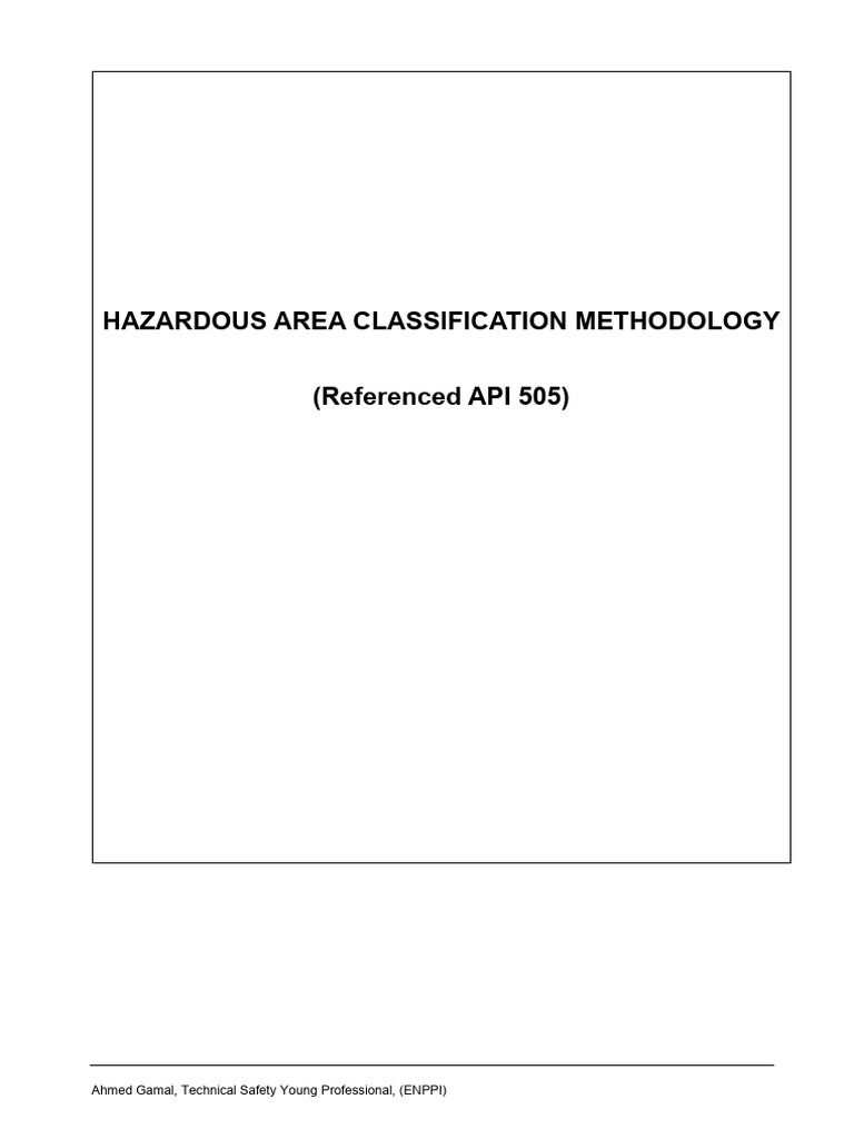 Hazardous Area Classification | PDF | Chemistry | Process Engineering