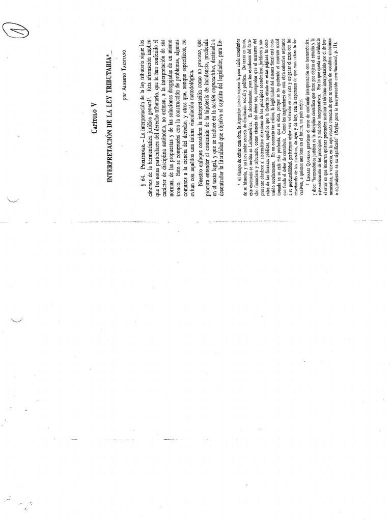 1 Tarsitano 1 Parte Interpretacion | PDF