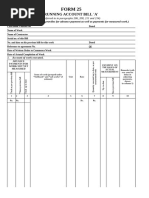 Form 25 - Running Account Bill-A: I - Account of Work Executed | PDF ...