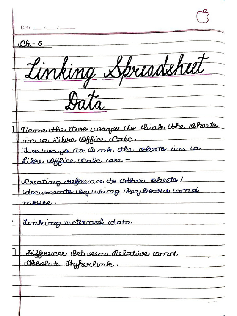 Electronic Spreadsheet (Question Answer) CH 3+4 | PDF