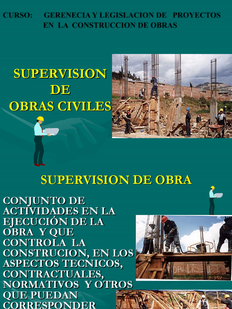 Supervision de Obras Civiles | PDF | Presupuesto