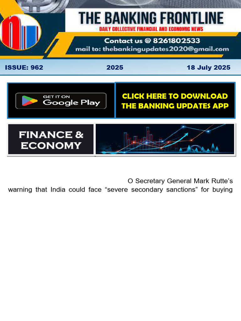 18.07.2025 - The Banking Frontline | PDF | Mortgages | Banks