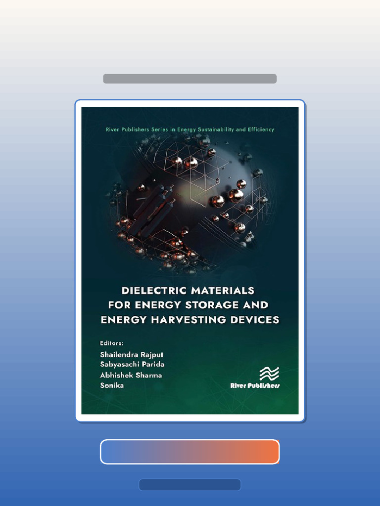 Dielectric Materias For Energy Storage and Energy Harvesting Devics 1st ...
