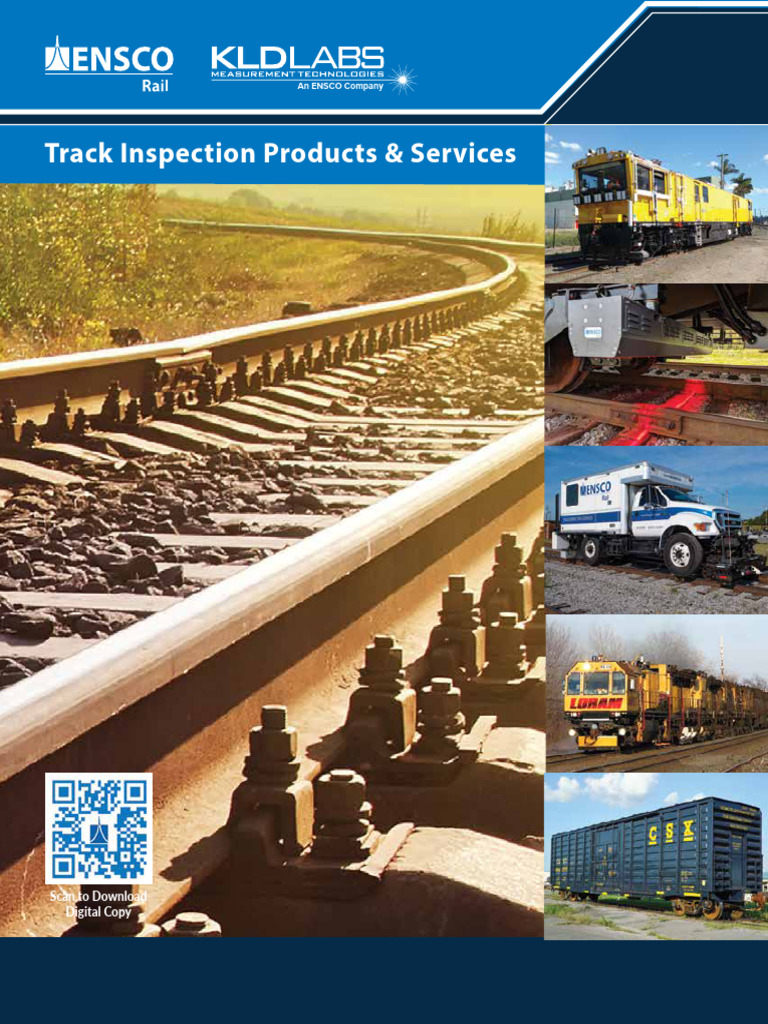ENSCO Track Inspection Products Services Booklet 9057 2024 - 0 | PDF | Rail Transport | Transport