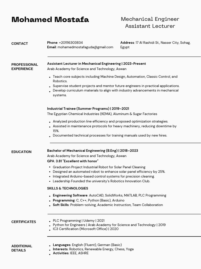 Mohamed Mostafa | PDF
