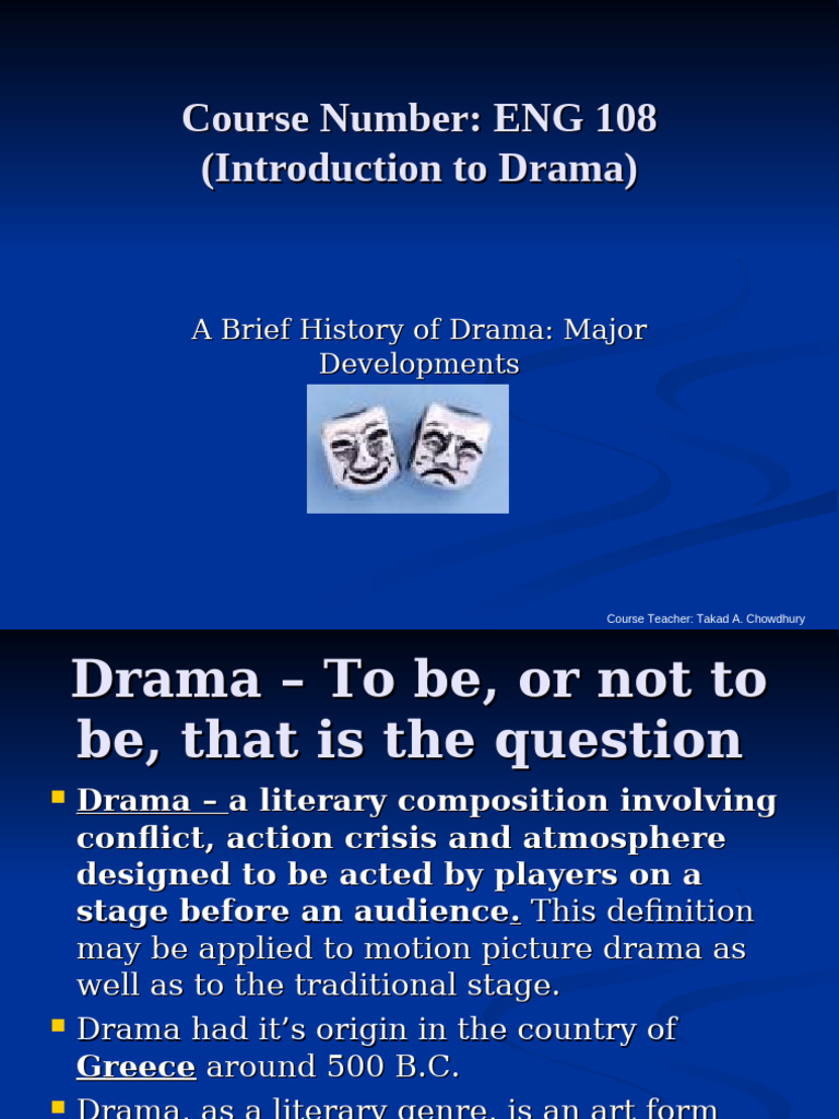 History and Evolution of Drama | PDF | Theatre | Play (Theatre)