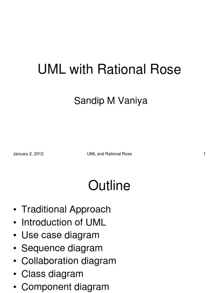 UML and Rational Rose | PDF | Unified Modeling Language | Use Case