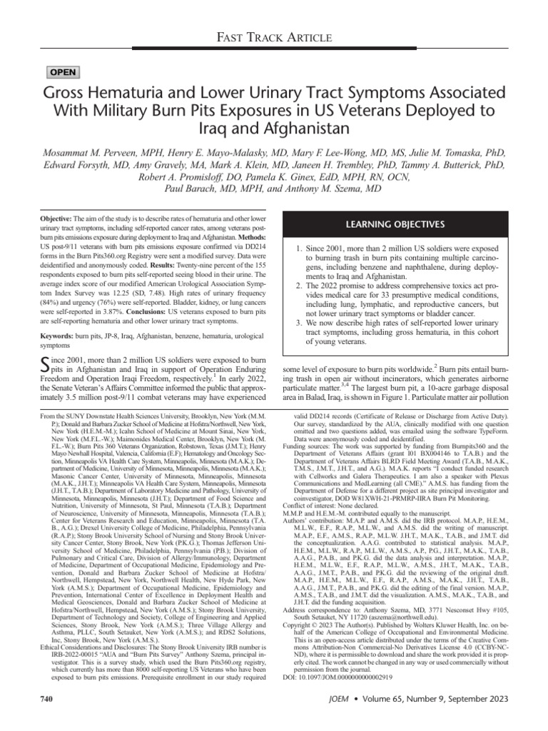 Gross Hematuria and Lower Urinary Tract Symptoms.5 | PDF | Medical ...