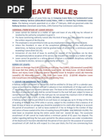 Indian Railway Leave Rules Overview | PDF | Parental Leave | Retirement