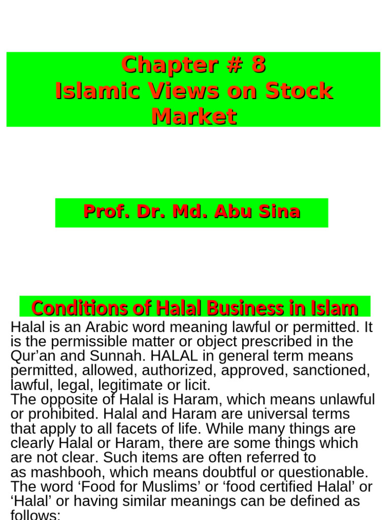 Is AMC Stock Halal in Islam? | PDF | Islamic Banking And Finance ...
