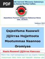 Qajeelfama Durgoo Oolmaa Final | PDF