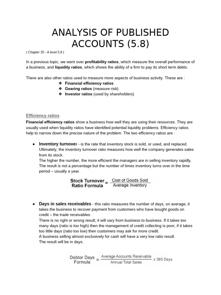 Business Financial Ratios Explained | PDF | Dividend | Investing