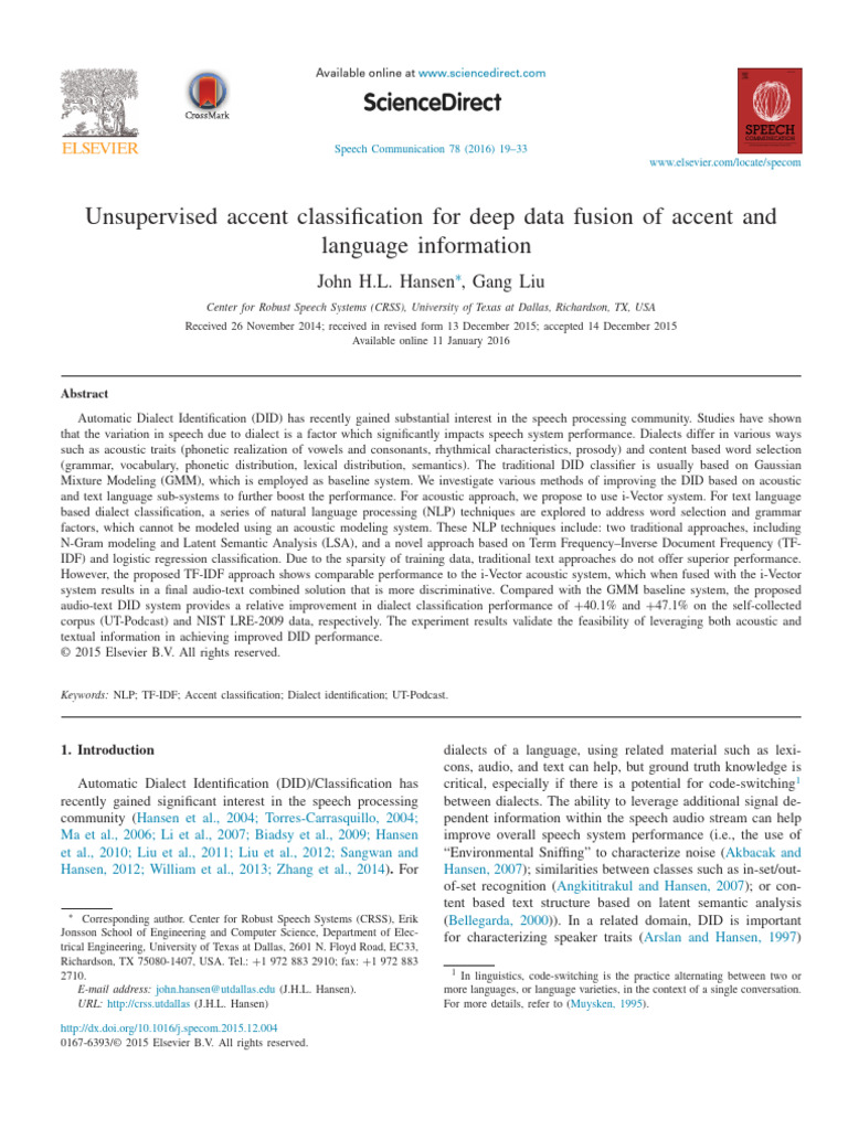2016-Unsupervised Accent Classification For Deep Data Fusion of Accent and Language Information ...