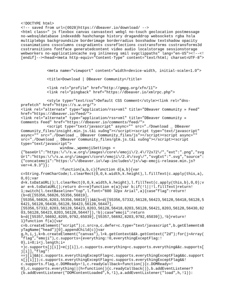 DBeaver Community | PDF | Mac Os | Databases