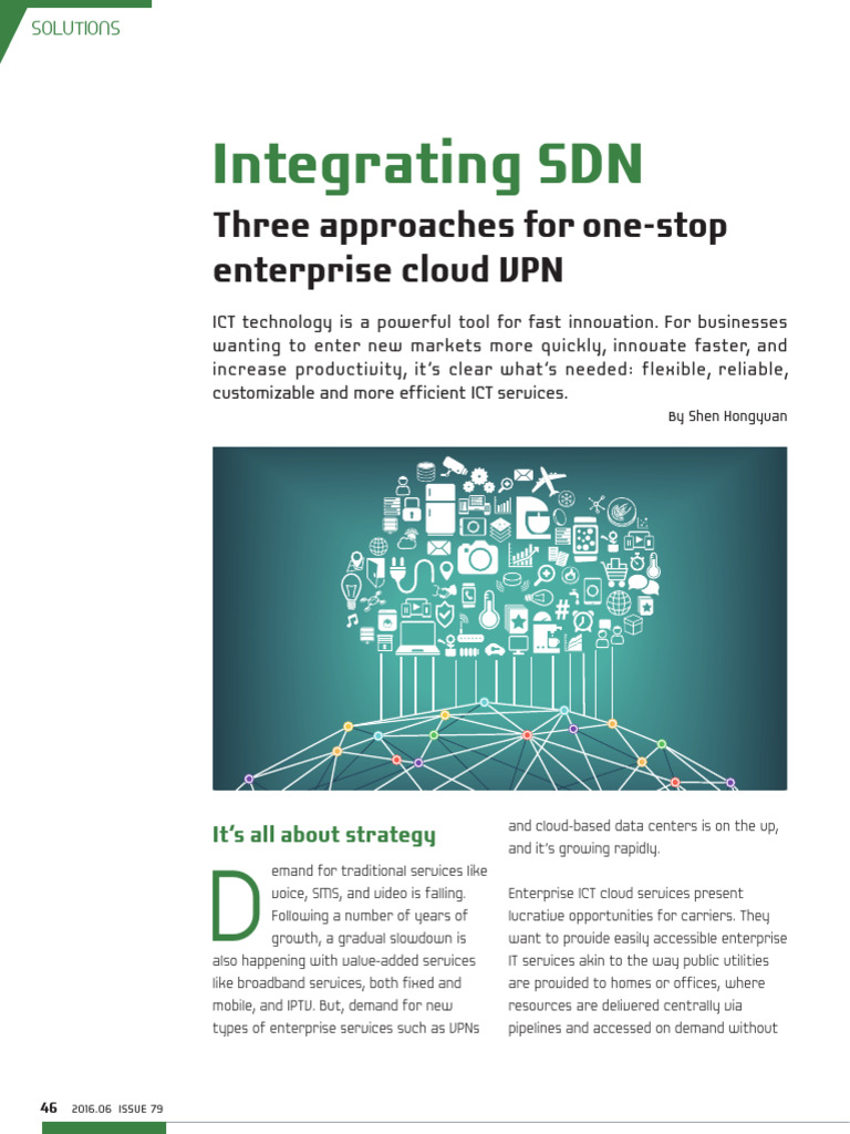 10 Solutions Integrating SDN | PDF | Cloud Computing | Virtual Private Network