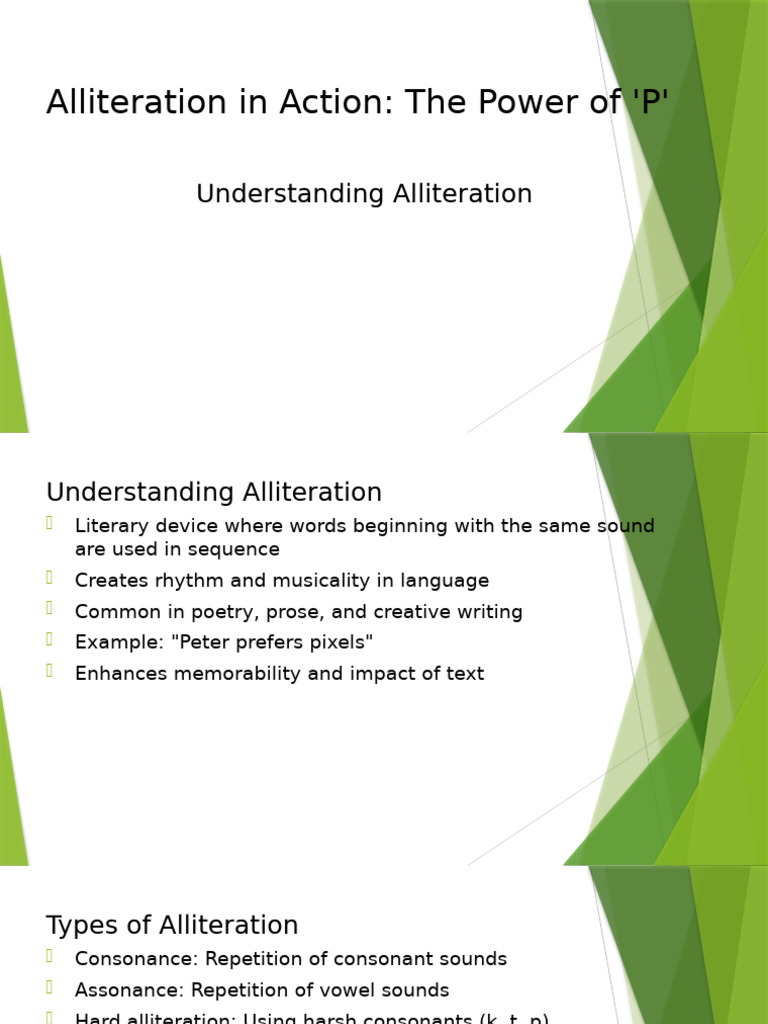 Alliteration in Action The Power of P | PDF