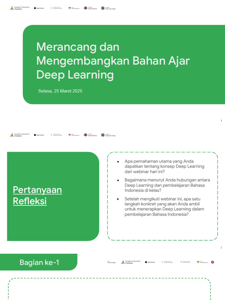 Merancang Dan Mengembangkan Bahan Ajar Deep Learning | PDF