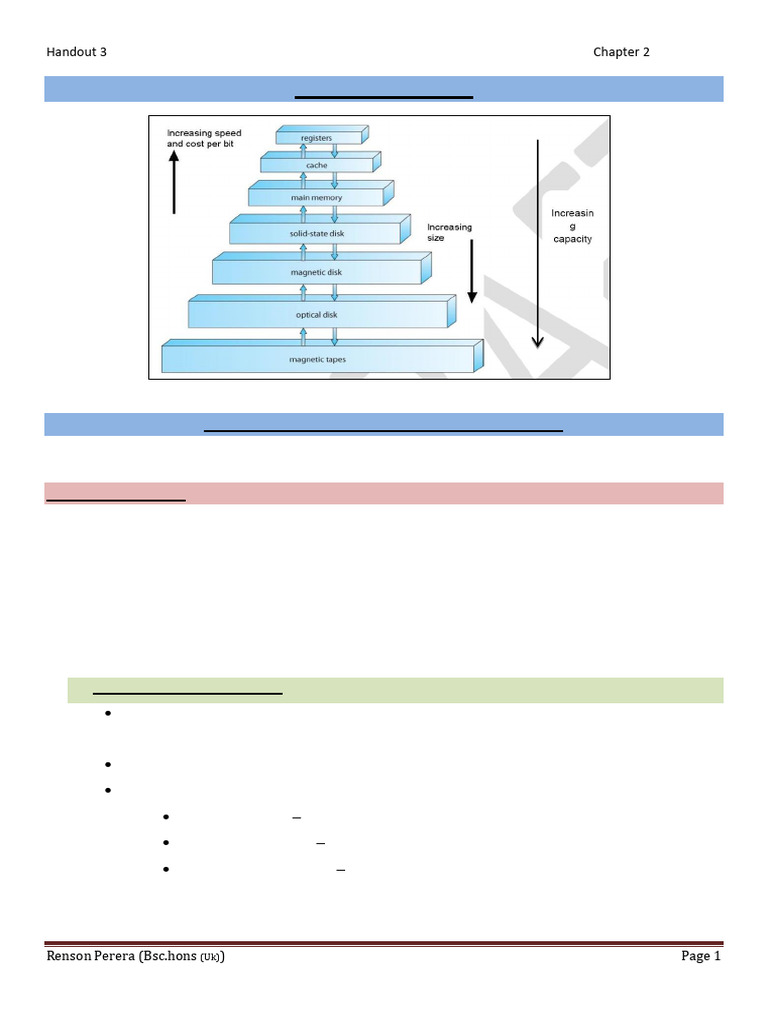 Chapter 02 Memory Hierarchy Handout 3 | PDF | Random Access Memory | Cpu Cache
